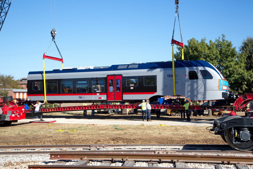 TEXRail Train Delivery - Trinity Metro
