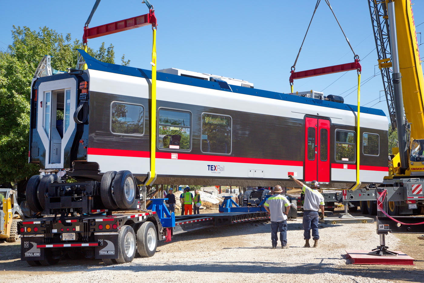 TEXRail Train Delivery - Trinity Metro
