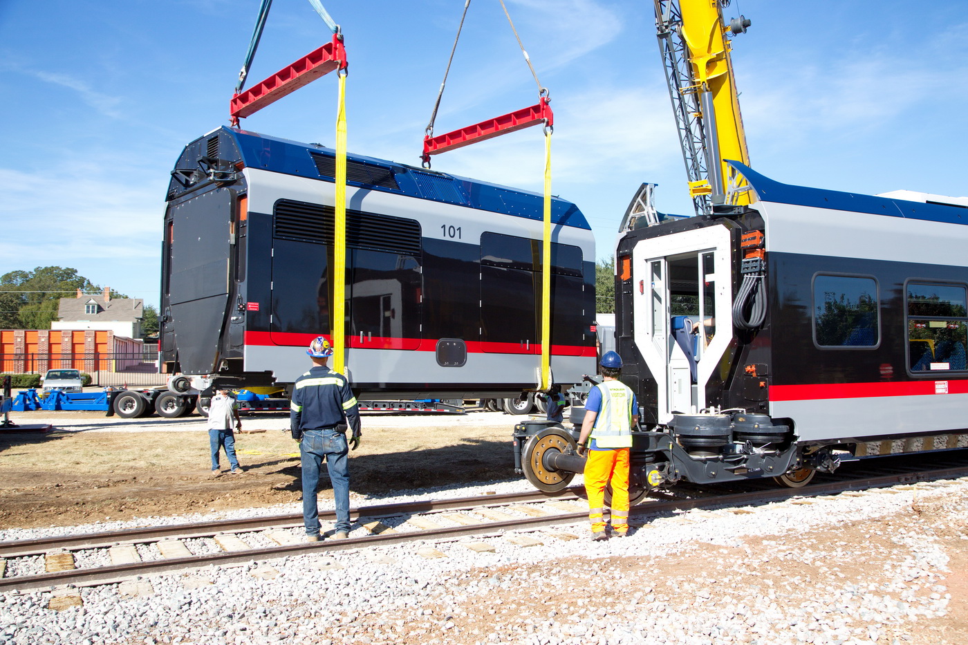 TEXRail Train Delivery - Trinity Metro