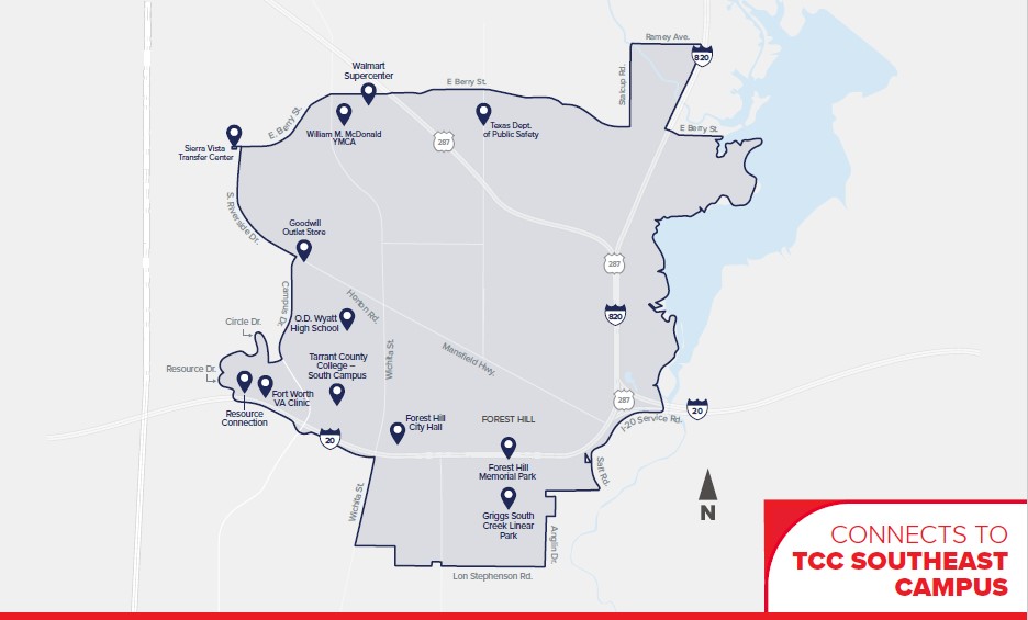 Forest Hill joining Southeast ZIPZONE Nov. 1 - Trinity Metro