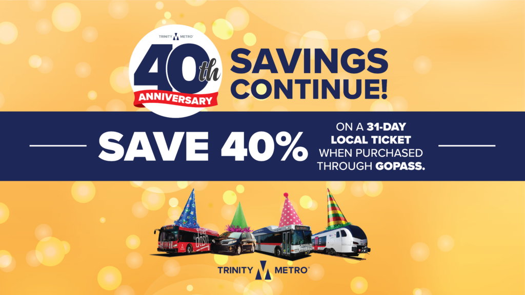 Home - Trinity Metro - Tarrant County public transit service.