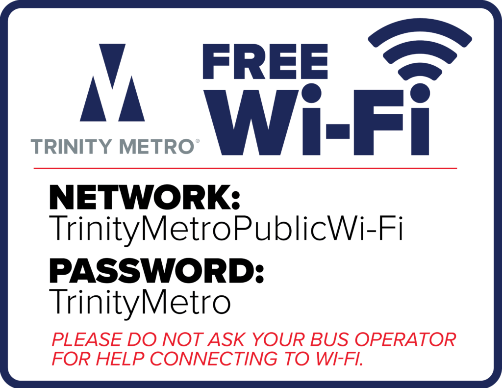 Free Wi-Fi on buses - Trinity Metro